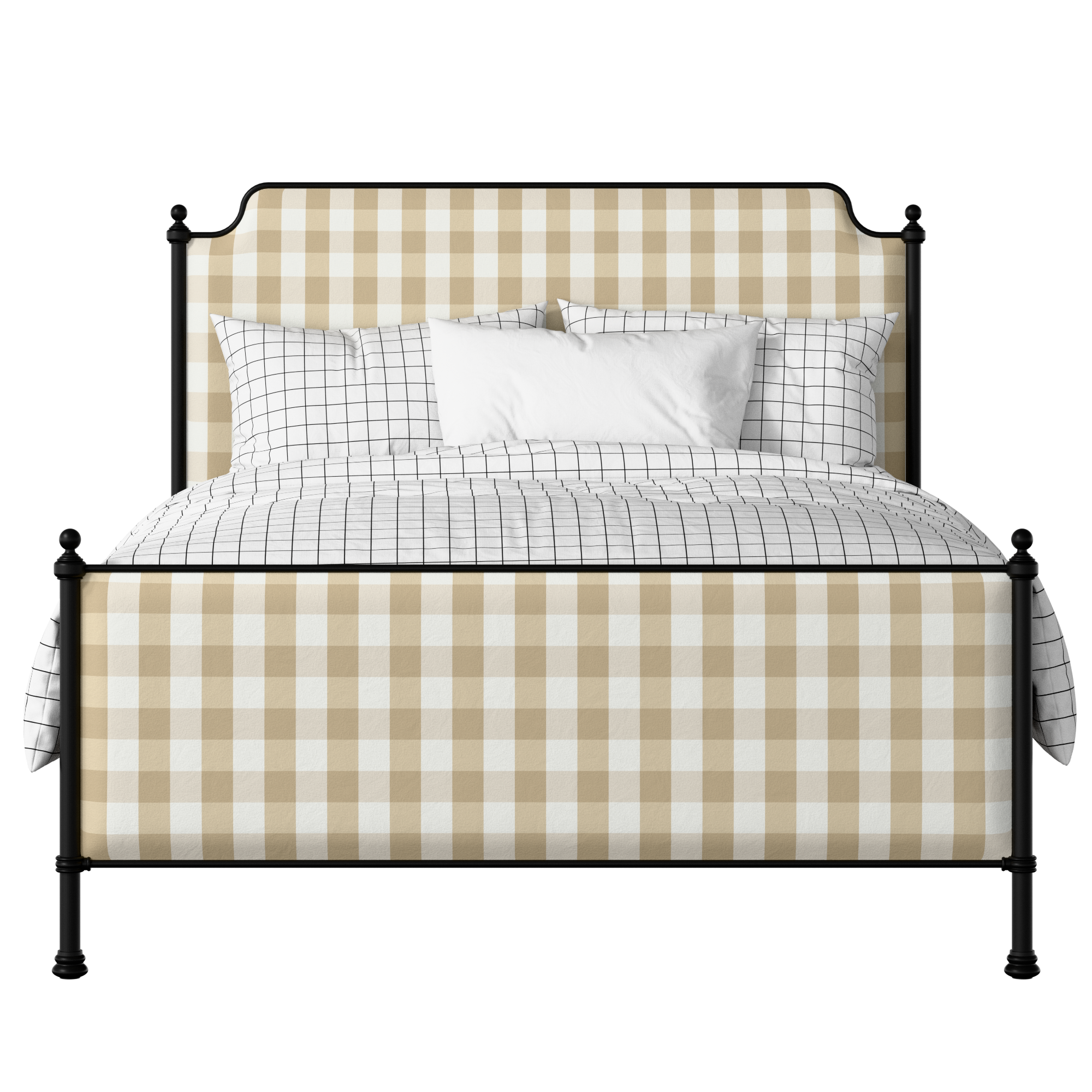 Miranda - Low Footend Iron/Upholstered Bed Frame - The Original Bed Co - UK