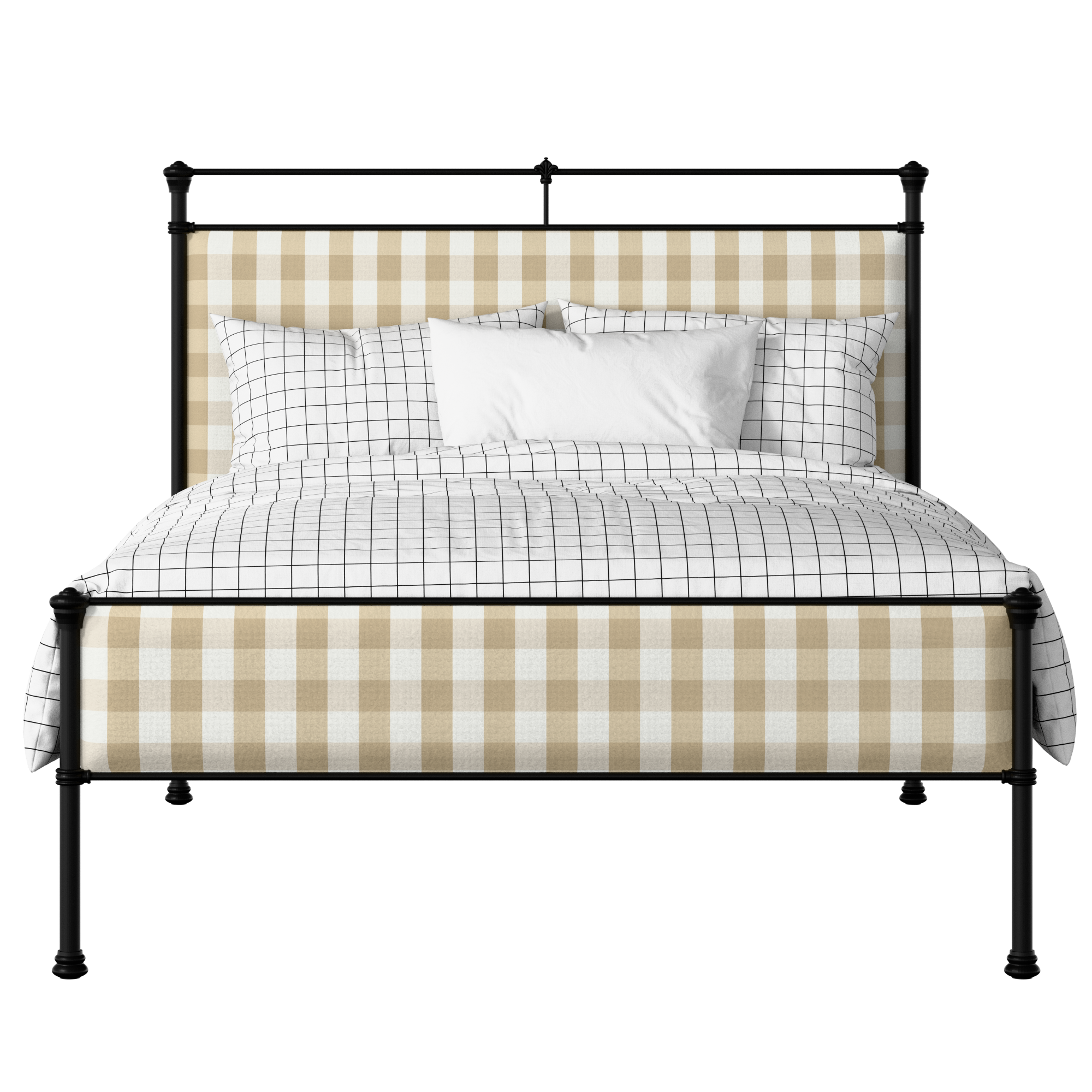 Nancy Slim - Low Footend Iron/Upholstered Bed Frame - The Original Bed ...