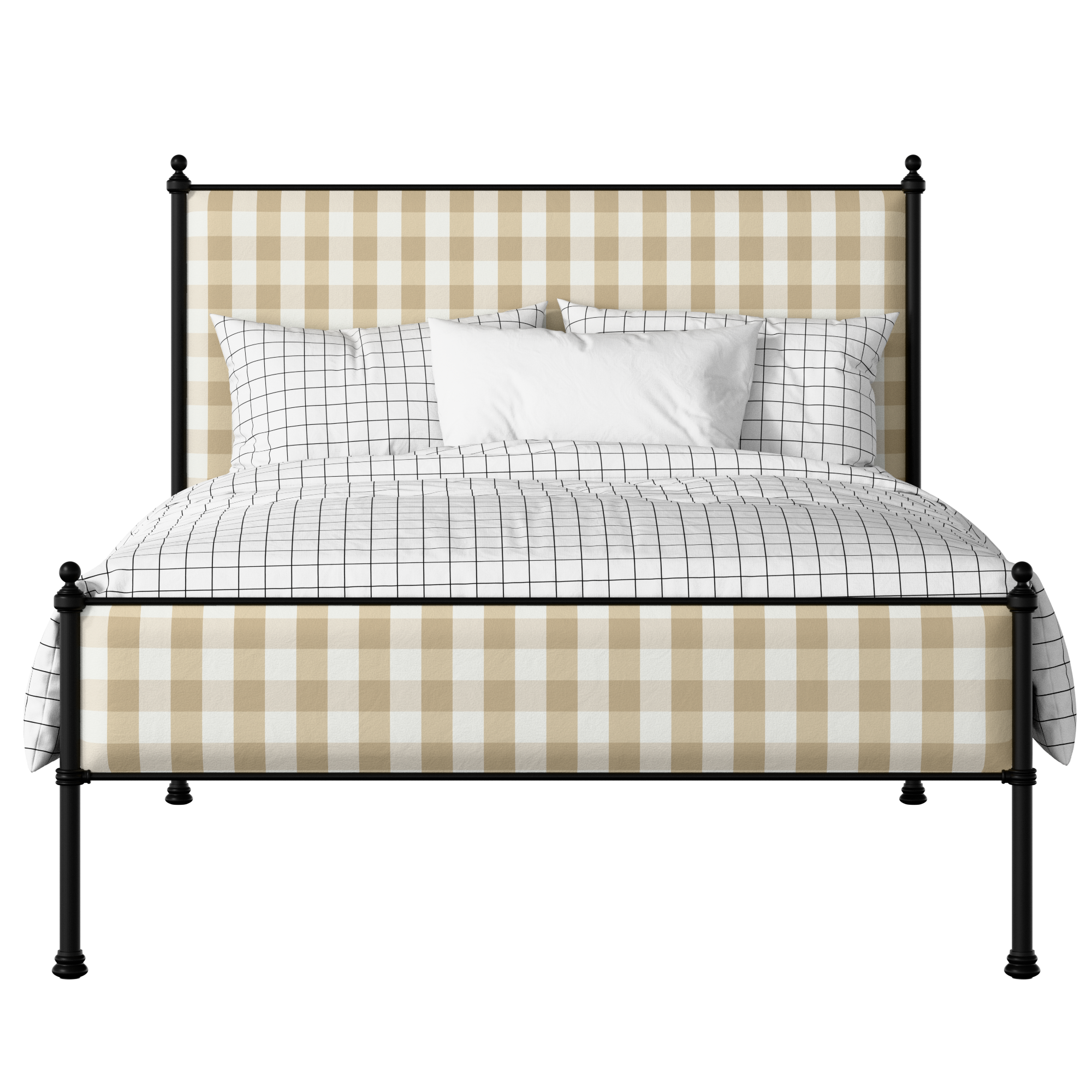 Neville Slim - Low Footend Iron/Upholstered Bed Frame - The Original ...