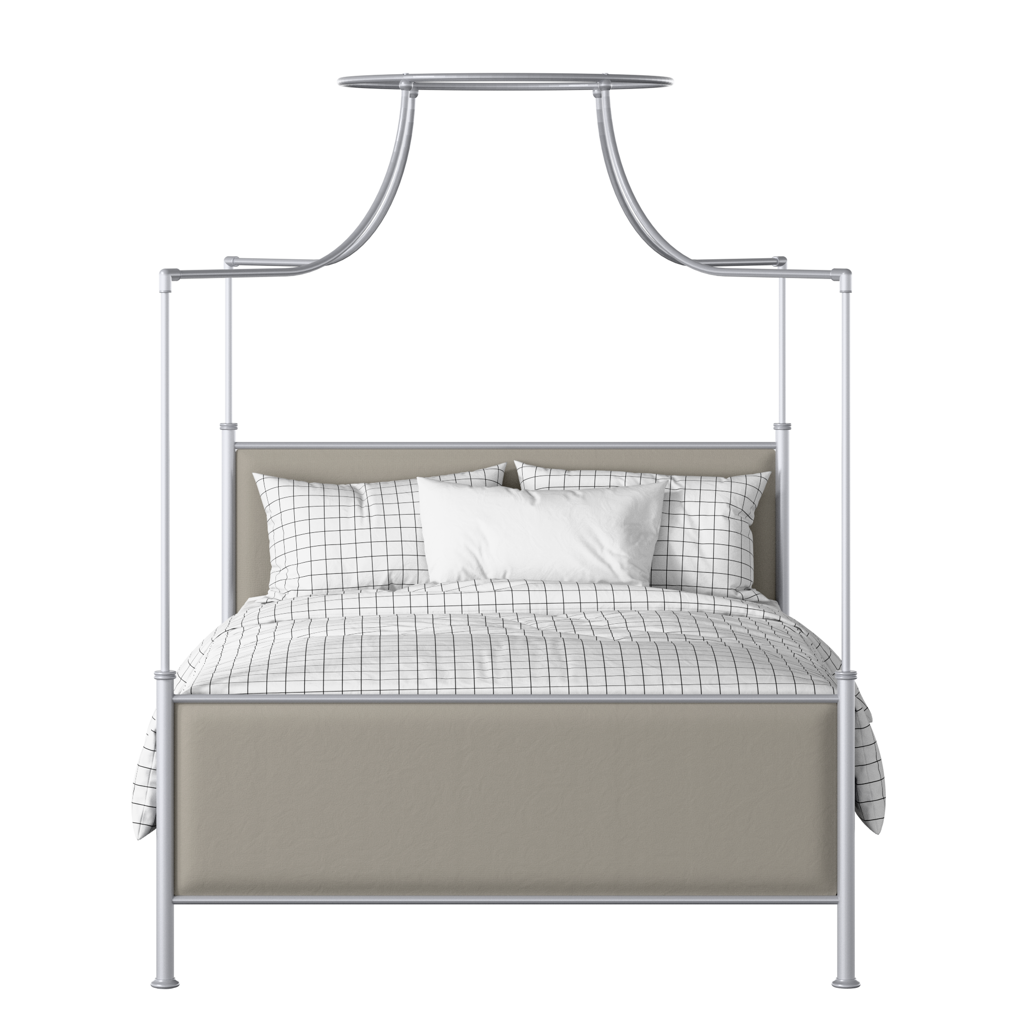 Silver 4 poster bed store