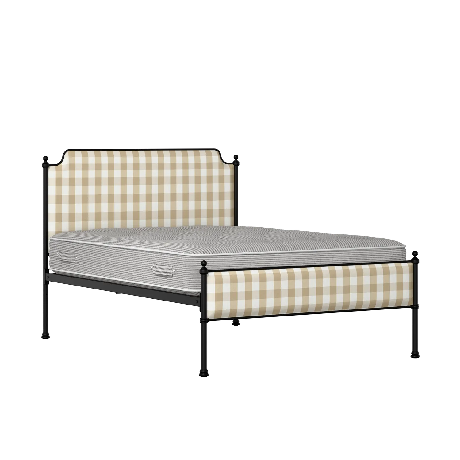 Miranda Slim - Low Footend Iron/Upholstered Bed Frame - The Original ...