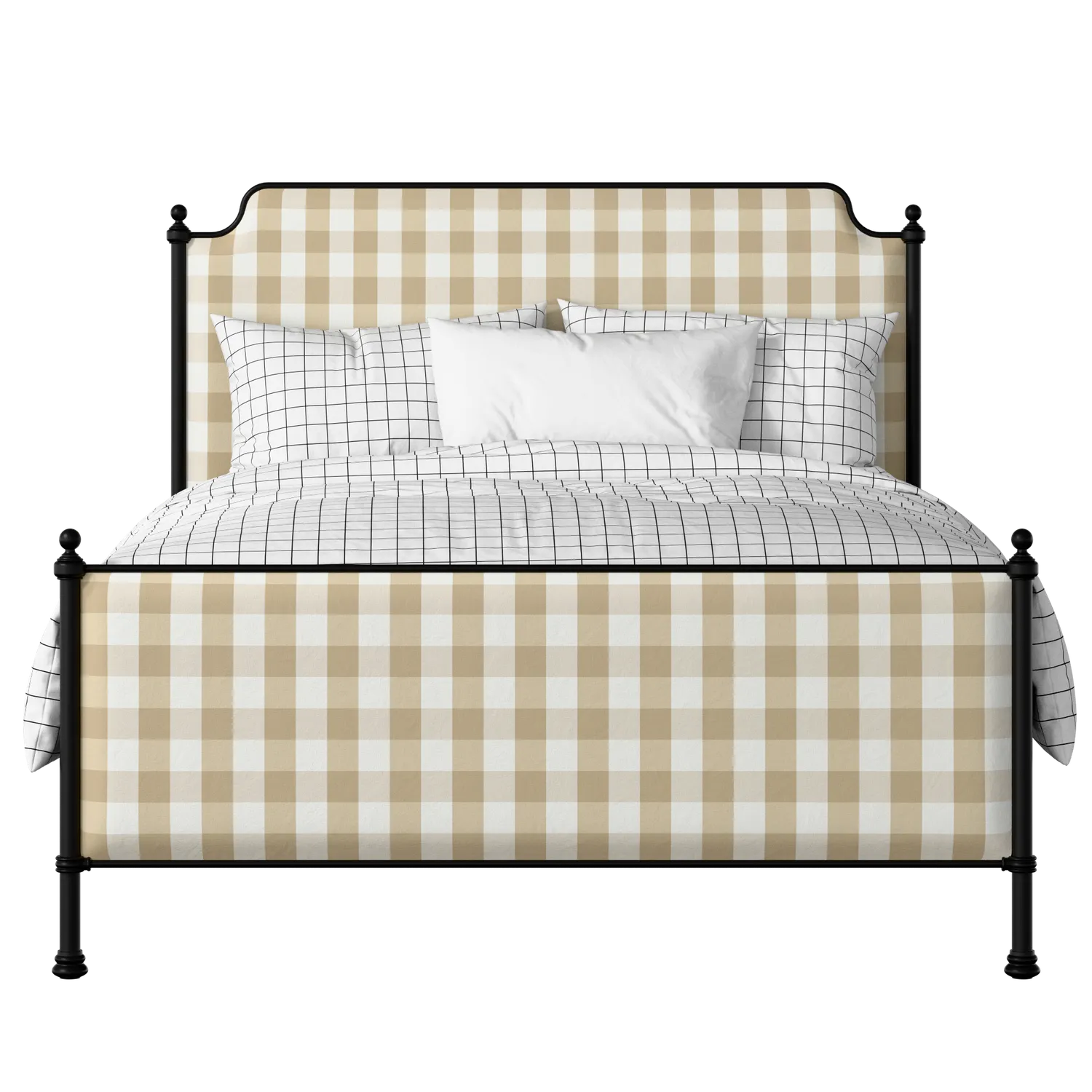 Miranda - Low Footend Iron/Upholstered Bed Frame - The Original Bed Co - UK