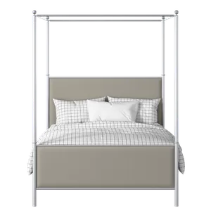 Reims Iron Upholstered Four Poster Bed The Original Bed Co US