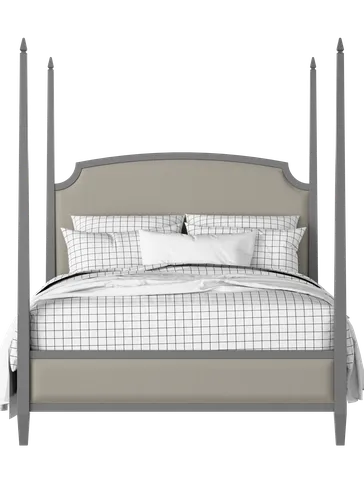Austin Slim Upholstered painted wood bed with upholstery - Thumbnail