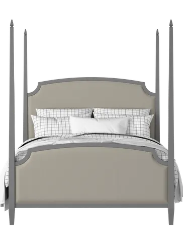 Austin Upholstered painted wood bed with upholstery - Thumbnail