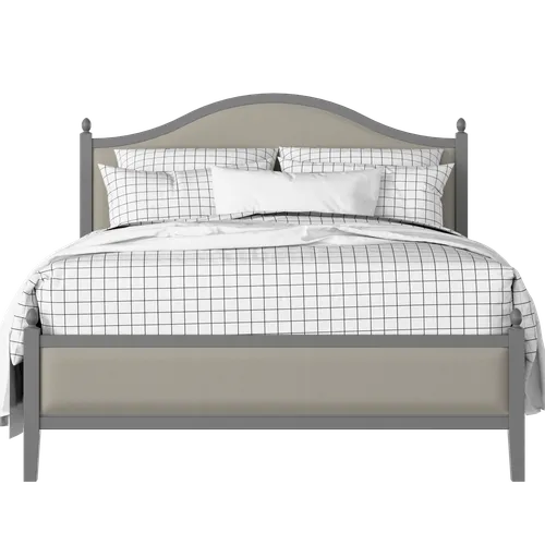Brady Slim Upholstered painted wood bed with upholstery - Thumbnail