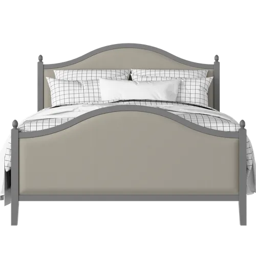 Brady Upholstered painted wood bed with upholstery - Thumbnail