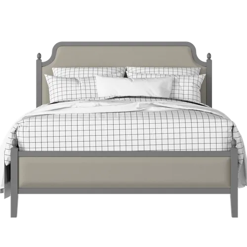 Bronte Slim Upholstered painted wood bed with upholstery - Thumbnail