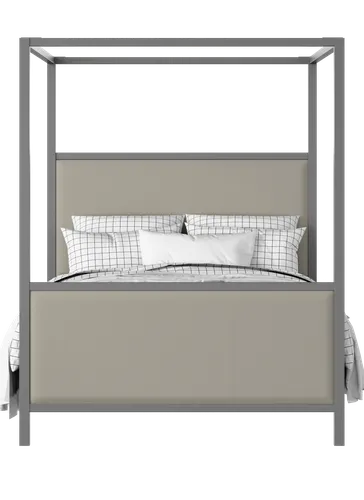 Byron Upholstered painted wood bed with upholstery - Thumbnail