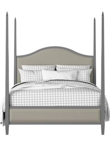 Larkin Slim Upholstered painted wood bed with upholstery - Thumbnail