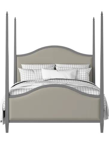 Larkin Upholstered painted wood bed with upholstery - Thumbnail