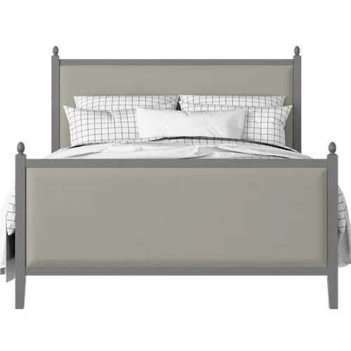 Marbella Upholstered painted wood bed with upholstery - Thumbnail