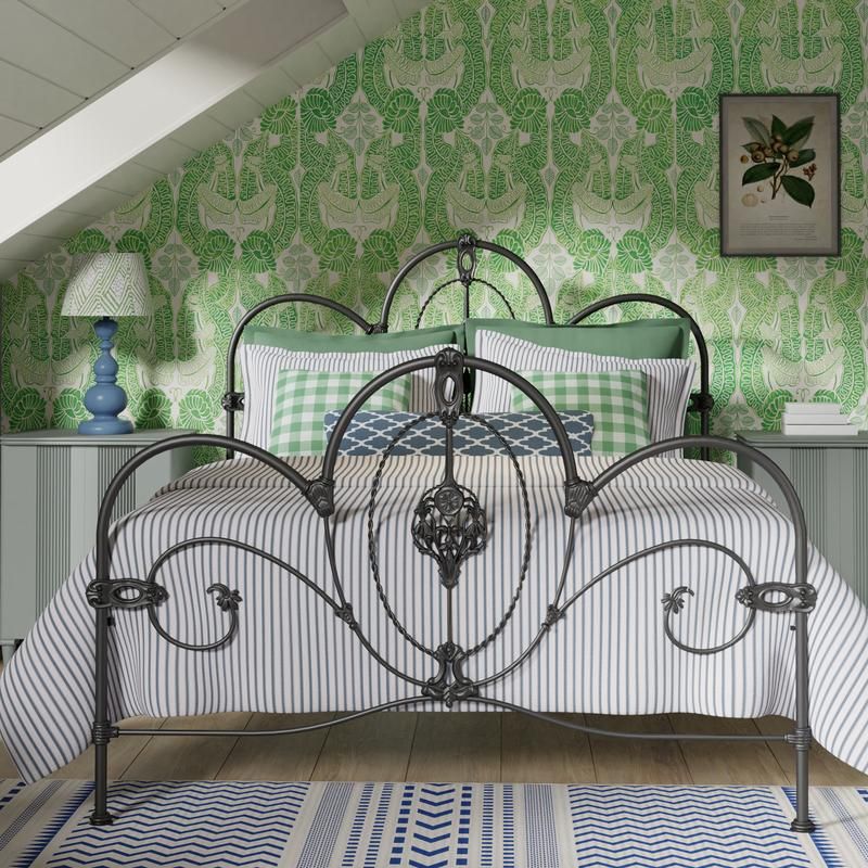 Ballina iron bed frame - Image emerald green - The Original Bed Co - UK